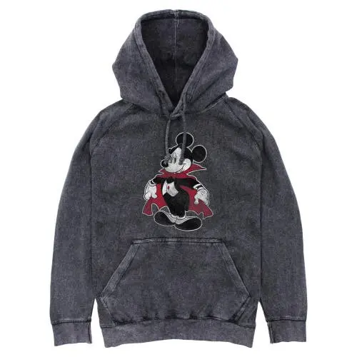 MICKEY & FRIENDS Halloween Retro Vampire Lightweight Hoodie - Black
