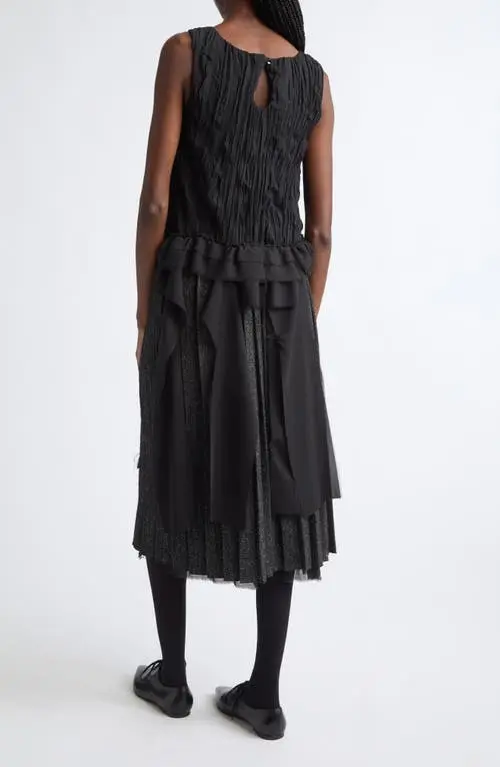 MERUERT TOLEGEN Pleated Georgette Tank