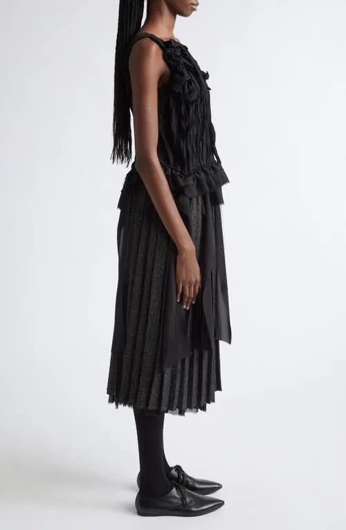 MERUERT TOLEGEN Pleated Georgette Tank