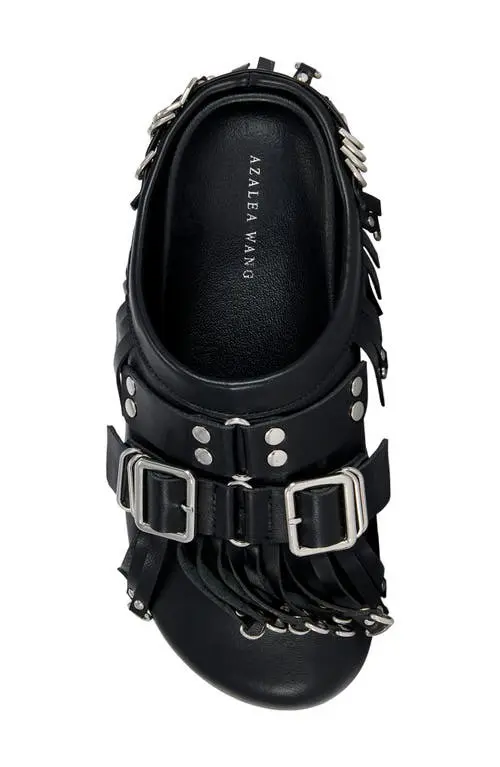 AZALEA WANG Irving Faux Leather Clog