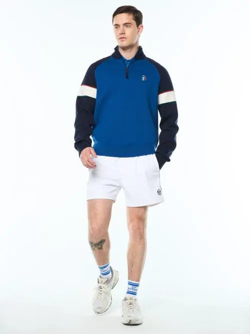 SERGIO TACCHINI Tricolore Quater-zip Sweater