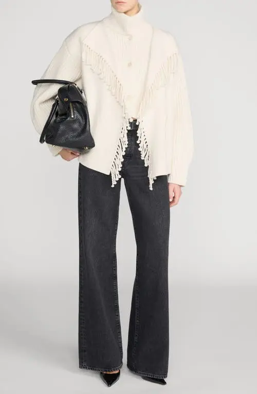 FRAME The Cropped Jacquard Coat
