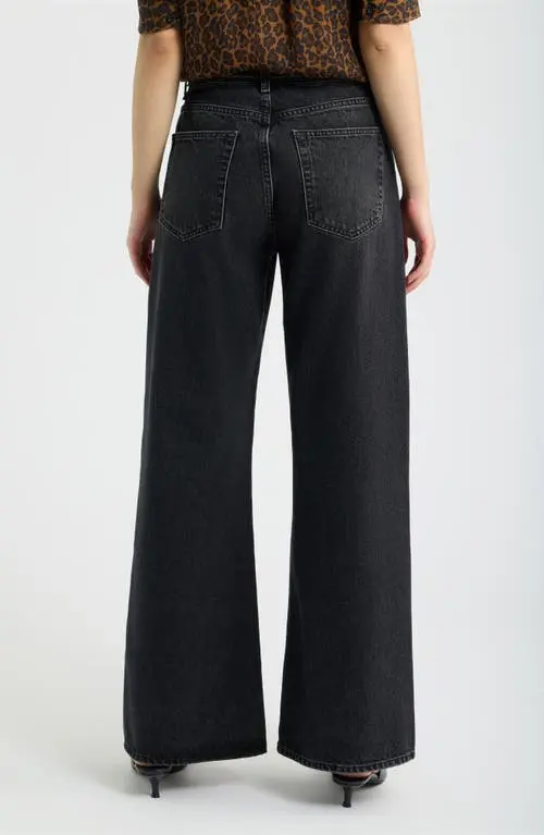 FRAME The Belted Loose High Waist Wide Leg Jeans
