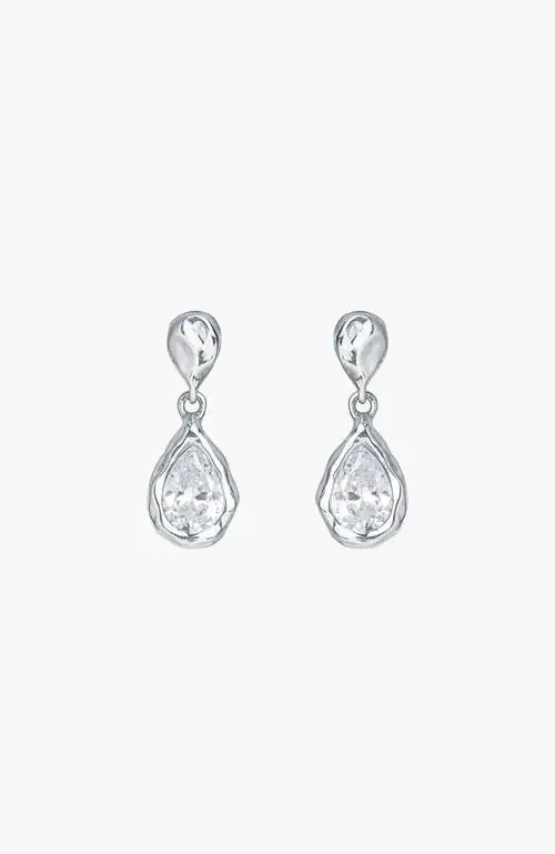 RIZEN JEWELRY Solace Tear Drop Earrings - Sterling Silver