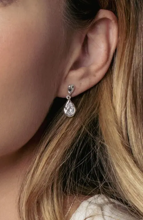 RIZEN JEWELRY Solace Tear Drop Earrings - Sterling Silver