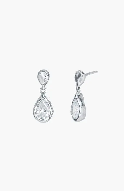 RIZEN JEWELRY Solace Tear Drop Earrings - Sterling Silver
