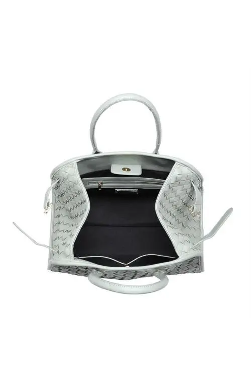 URBAN EXPRESSIONS Rhonda Woven Tote Handbag - Sage