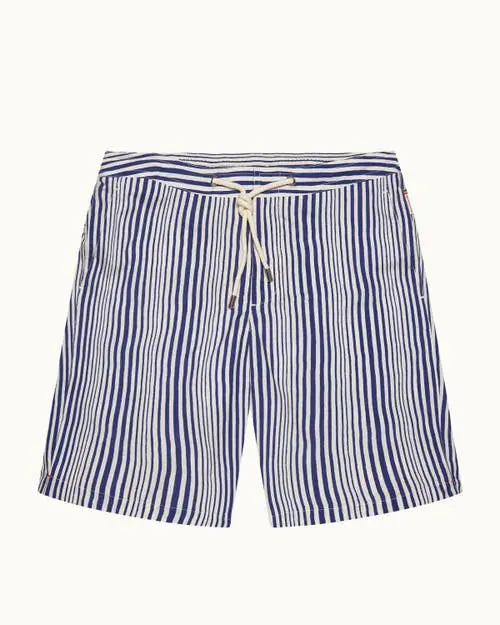 Orlebar Brown Dane Drawcord Swim Shorts - Blue/white