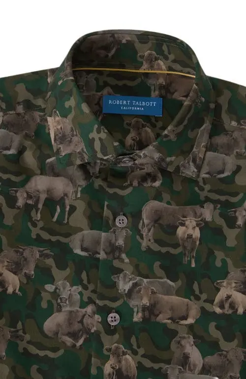 Robert Talbott Reynolds Printed Ca-moo-flage Shirt