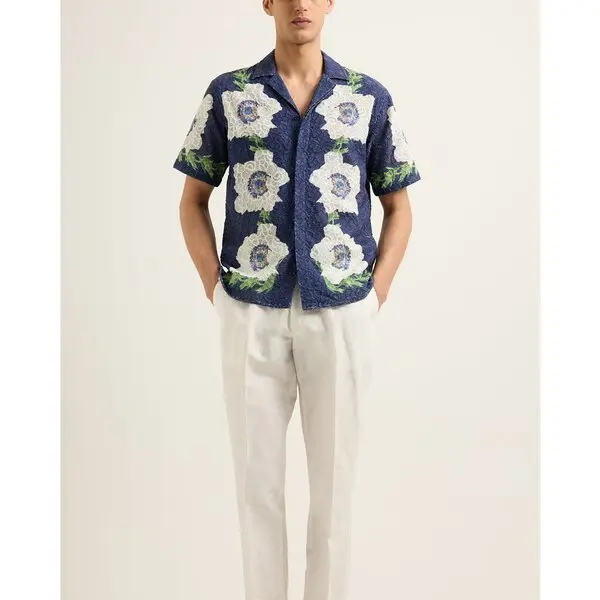 Orlebar Brown Maitan Broderie Relaxed-fit Shirt