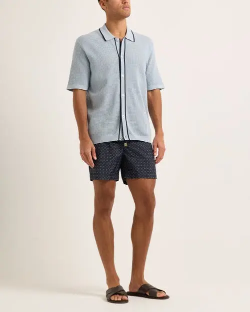 Orlebar Brown Roddy Relaxed-fit Shirt - Light Sky Pool/night Iris