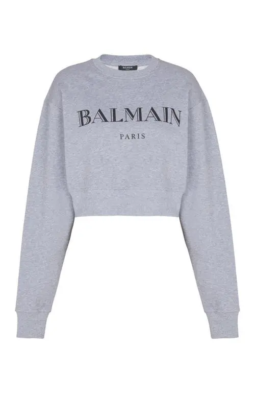 Balmain Printed Crew-neck Sweatshirt