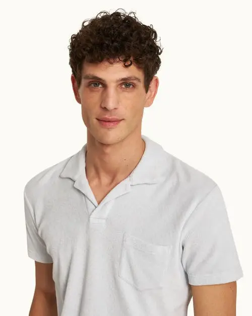 Orlebar Brown Terry Towelling Tailored Fit Towelling Polo Shirt