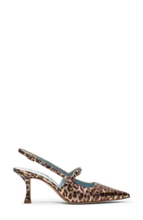 FRANCES VALENTINE Vivi Metallic Leopard Print Pump