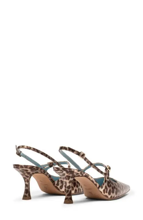 FRANCES VALENTINE Vivi Metallic Leopard Print Pump
