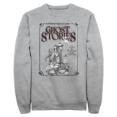 THE NIGHTMARE BEFORE CHRISTMAS Ghost Stories Frame Sweatshirt - Athletic Heather