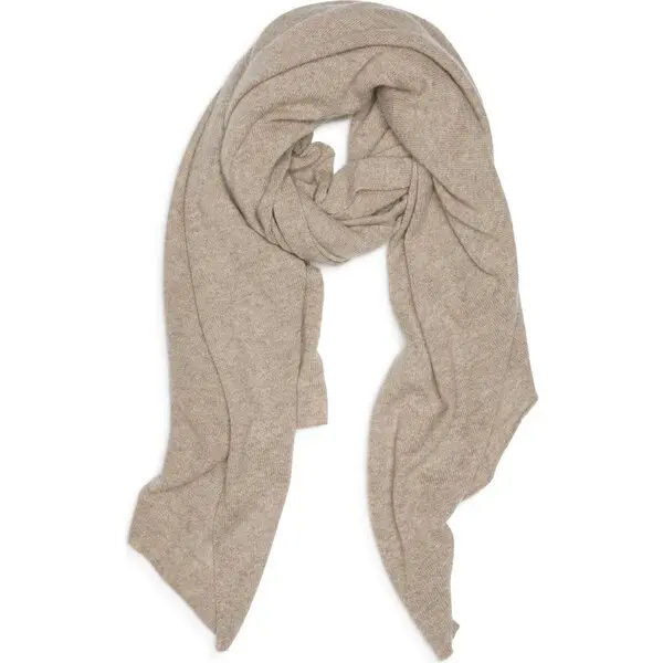 Johnstons Of Elgin Raeburn Cashmere Scarf - Pebble