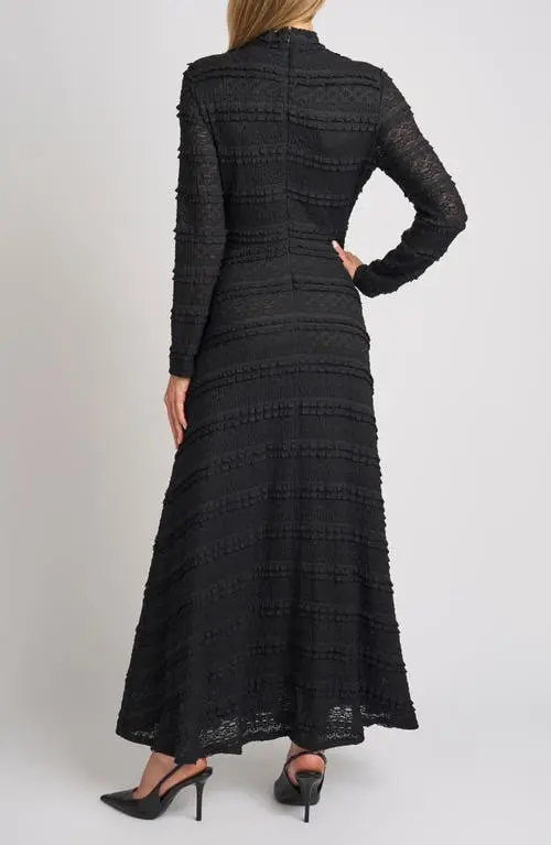Ted Baker London Thea Ruffle Mock Neck Maxi Dress