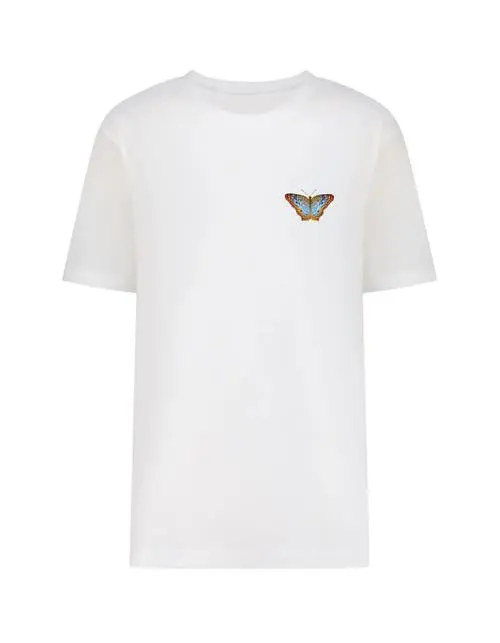 UCHÈ Chè Sunflower Butterfly Graphic T-shirt - White