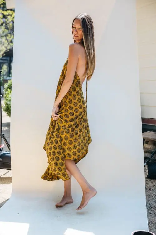SUN CHILD Classic Silk Dress
