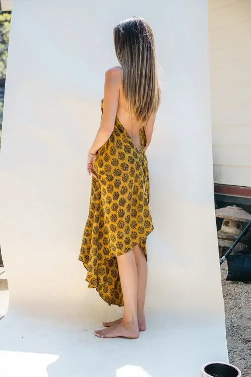 SUN CHILD Classic Silk Dress
