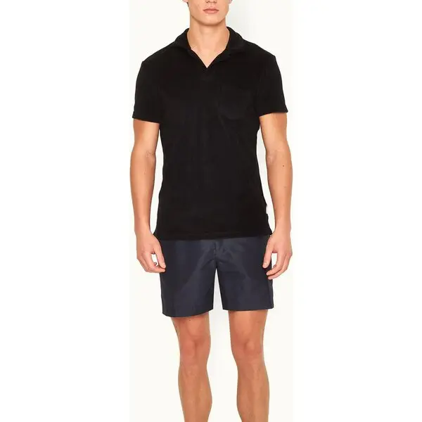 Orlebar Brown Terry Towelling Tailored Fit Towelling Polo Shirt