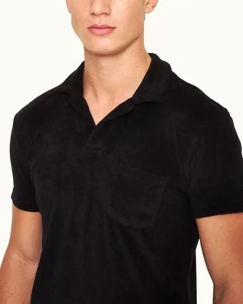 Orlebar Brown Terry Towelling Tailored Fit Towelling Polo Shirt