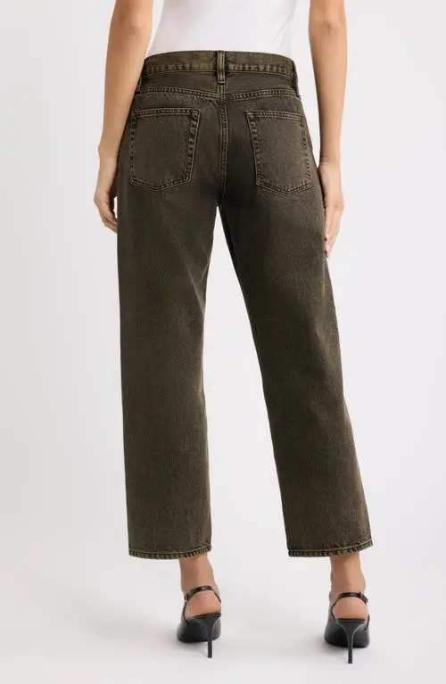 FRAME The Hang High Waist Straight Leg Jeans