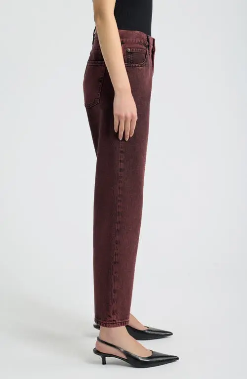 FRAME High Waist Straight Leg Jeans - Rose Oxide
