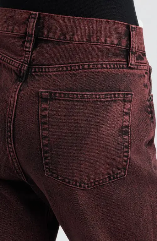 FRAME High Waist Straight Leg Jeans - Rose Oxide