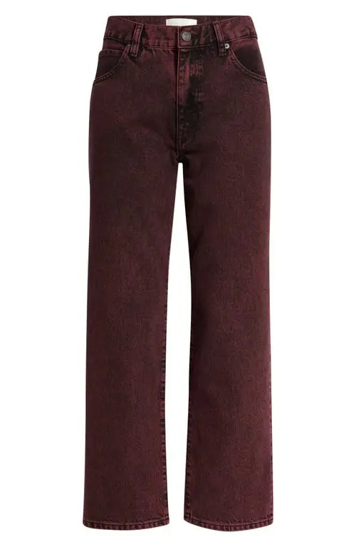 FRAME High Waist Straight Leg Jeans - Rose Oxide