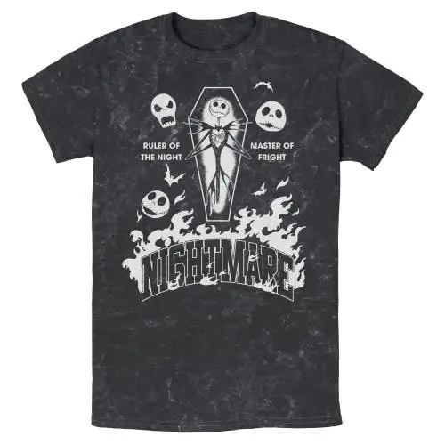 THE NIGHTMARE BEFORE CHRISTMAS Ruler Of The Night Master Of Fright T Shirt - Black
