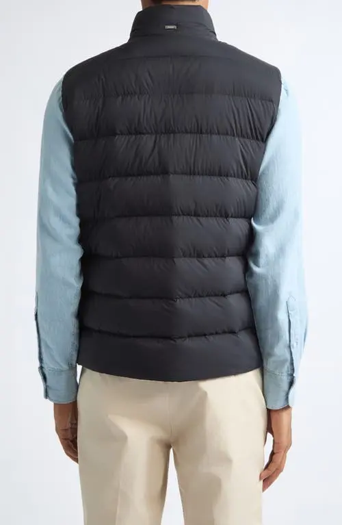 Herno Matte Nylon Down Puffer Vest - 9300 Black