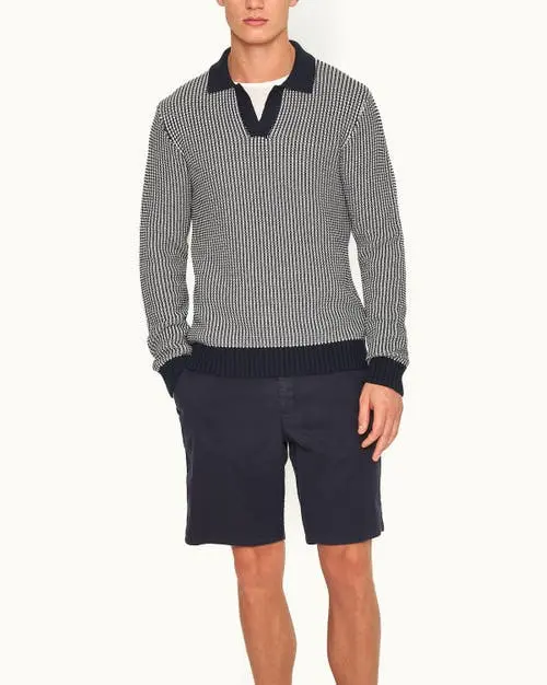 Orlebar Brown Dane Garment Dye Tailored-fit Shorts - Night Iris