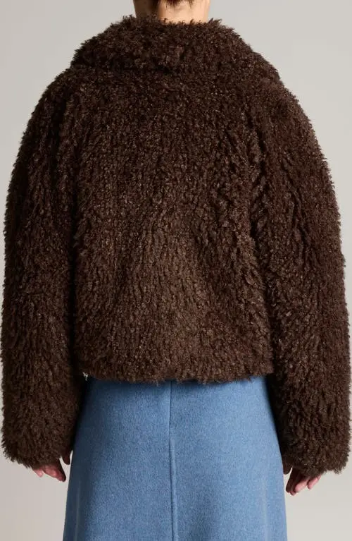Vince Faux Fur Cropped Jacket