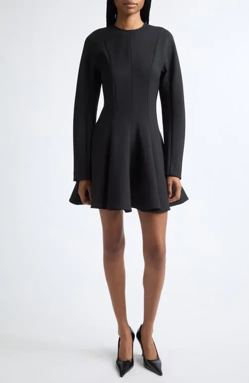 Stella McCartney Long Sleeve Stretch Minidress - Black