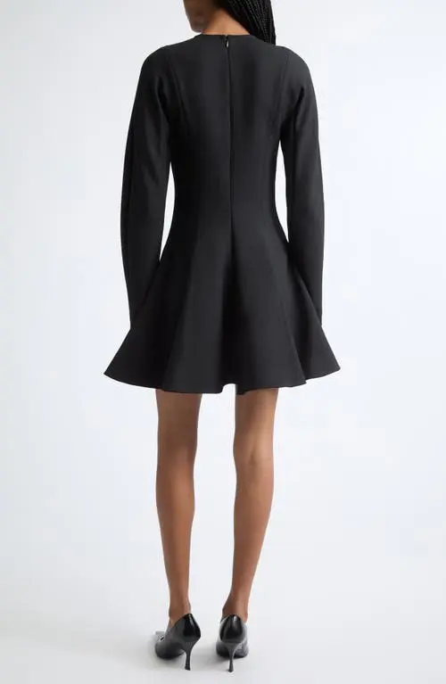 Stella McCartney Long Sleeve Stretch Minidress - Black