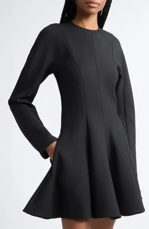 Stella McCartney Long Sleeve Stretch Minidress - Black