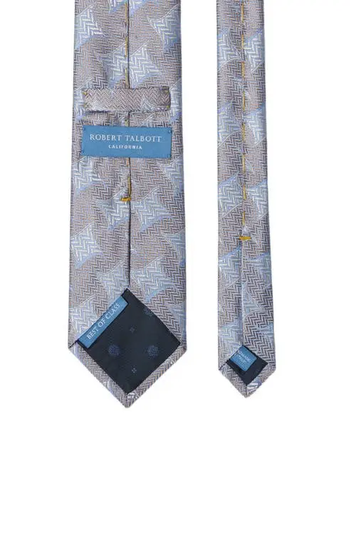 Robert Talbott Chevron Star Necktie - Blue