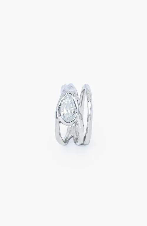RIZEN JEWELRY Solace Tear Statement Ring