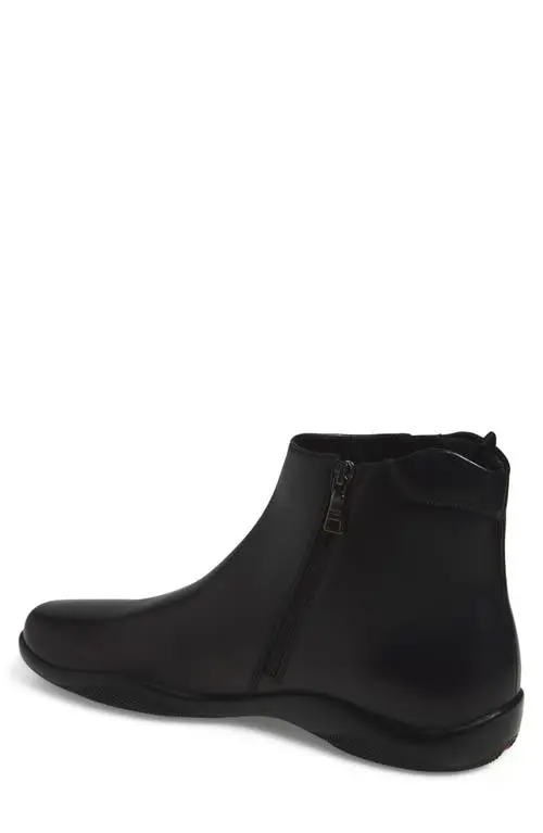 Prada Toblach Leather Ankle Boot