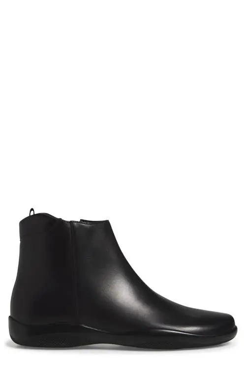 Prada Toblach Leather Ankle Boot
