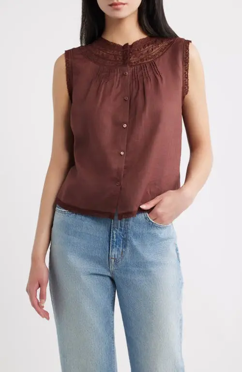 DÔEN Liletta Ramie Top - Dahlia