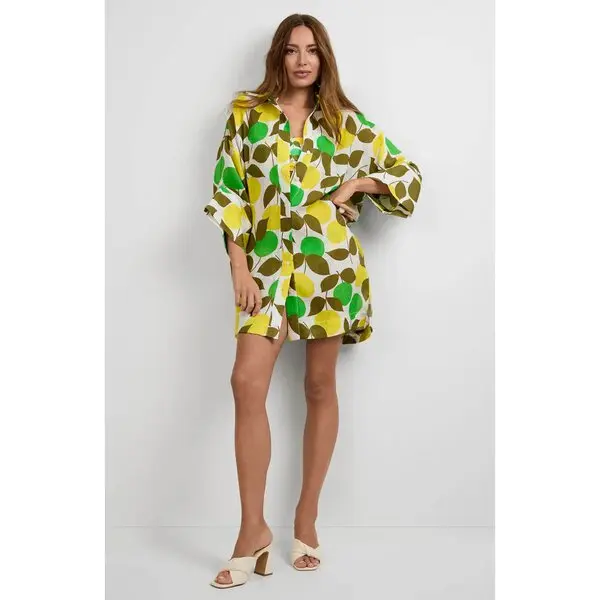 Trina Turk Opponent Mini Shirt Dress