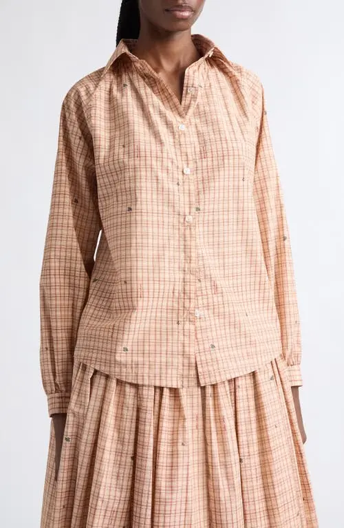 MERUERT TOLEGEN Raglan Cotton Print Shirt