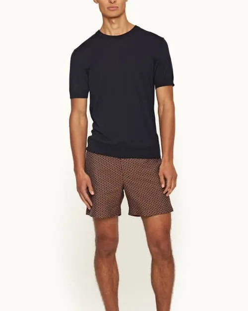 Orlebar Brown Torres Cashmere Classic-fit T-shirt - Night Iris
