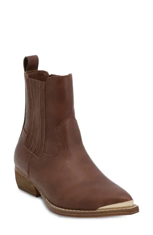 Mia Radly Faux Leather Chelsea Boot - Brown