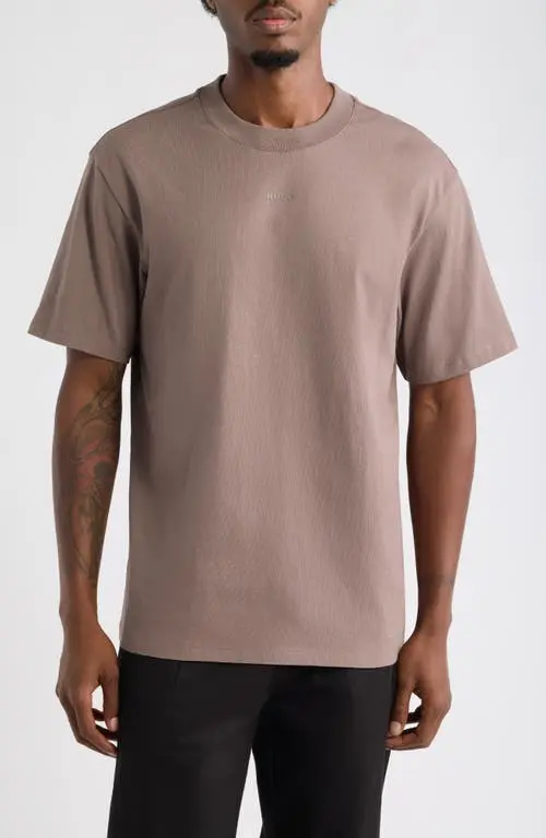 BOSS Dapolino Cotton Crewneck T-shirt - Rust/copper