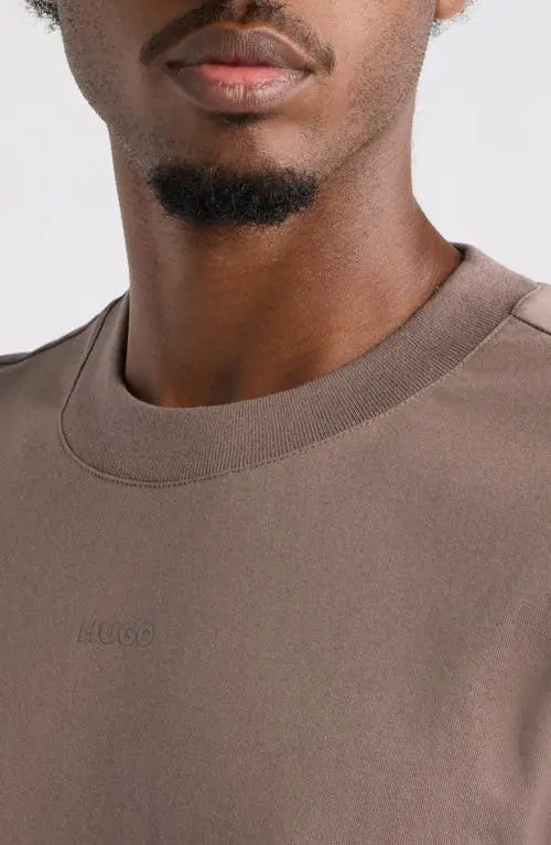 BOSS Dapolino Cotton Crewneck T-shirt - Rust/copper