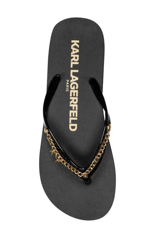 Karl Lagerfeld Paris Zemira Chain Flip Flop